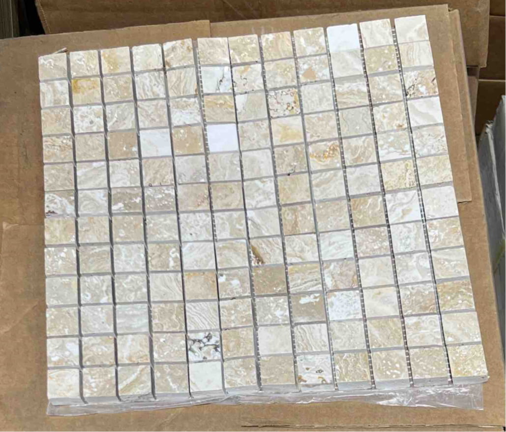 CE 12X12 Splitface Mosaic 1x1 Backsplash Natural Stone