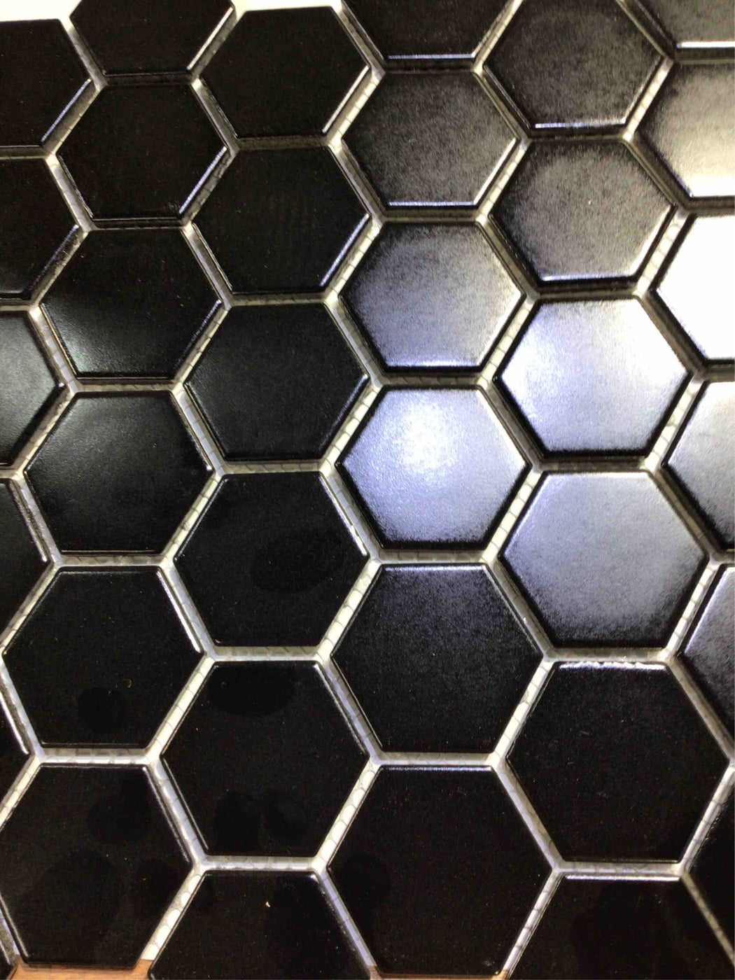 MG BLACK 12X12 MOS. HEXAGON 2X2