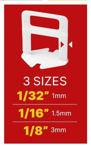 Silverstone Leveling Clips 1/32 bag of 100