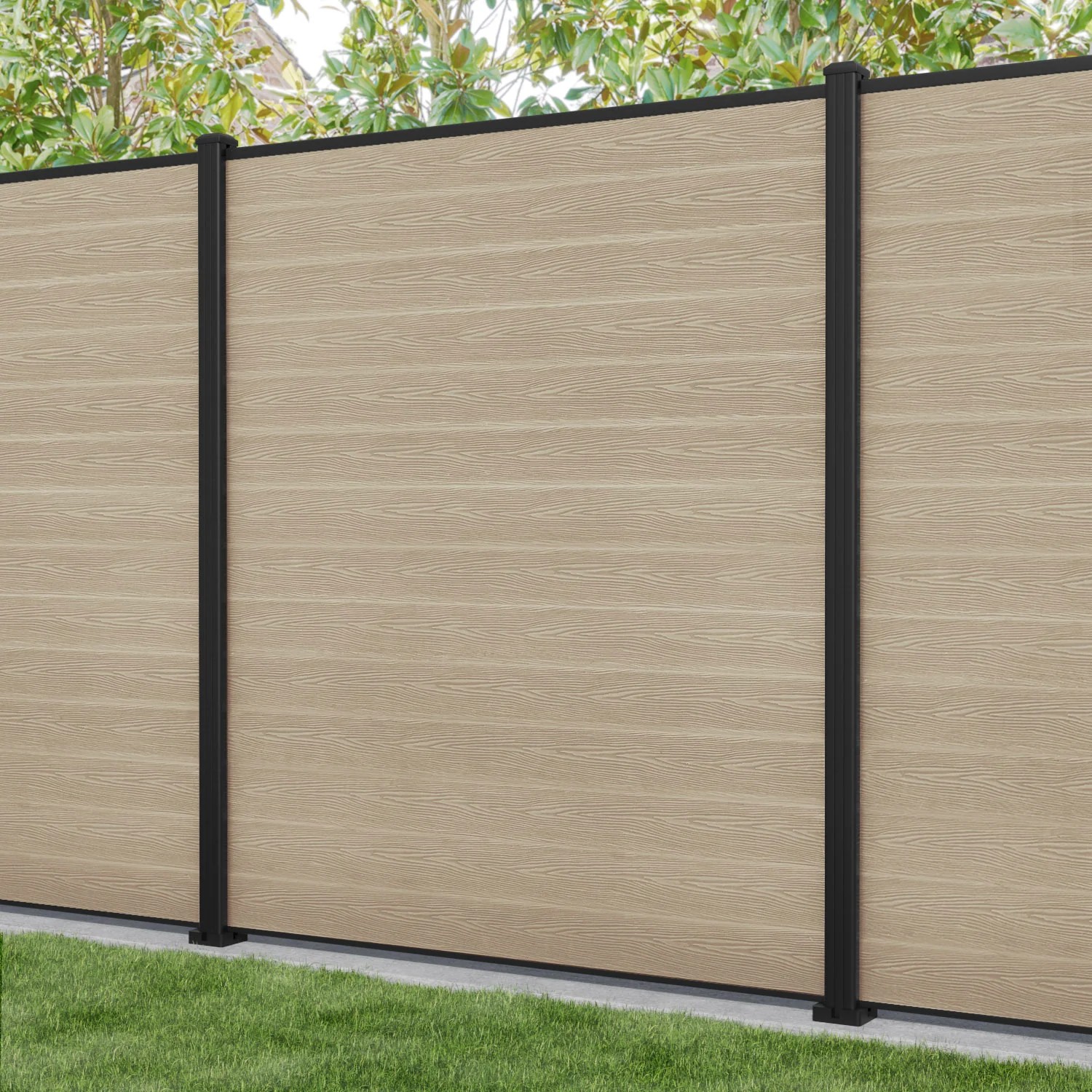 COMPOSITE FENCING SYSTEM 70x70 OAK DECKLINE